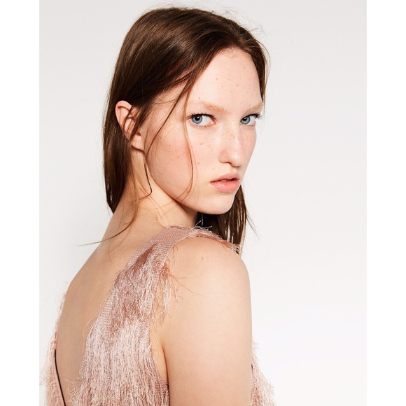 Zara | Dresses | Zara Fringe Cocktail Dress | Poshmark